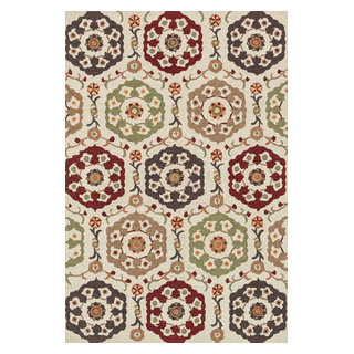 Loloi Francesca Fc-16 Beige / Multi Hooked Area Rugs, 2'-3" x 3'-9 ...