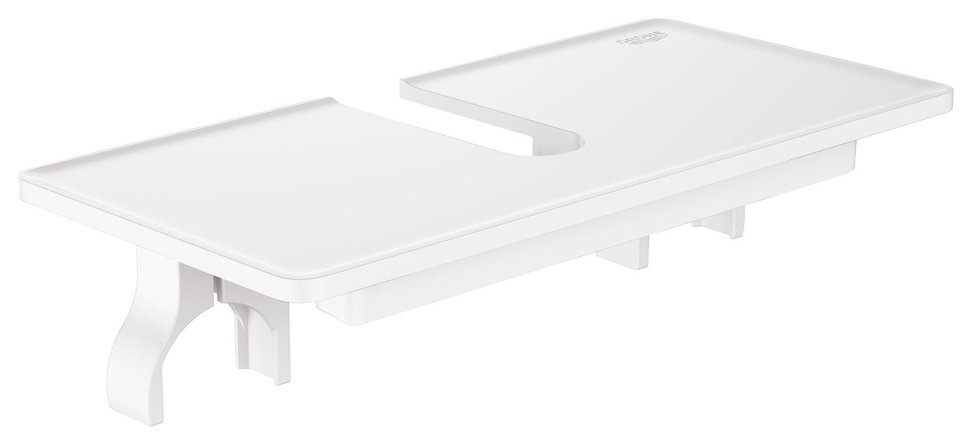 Grohe 26 362 1 Euphoria 8-1/16" Acrylic Shelf - Bathroom Organizers ...