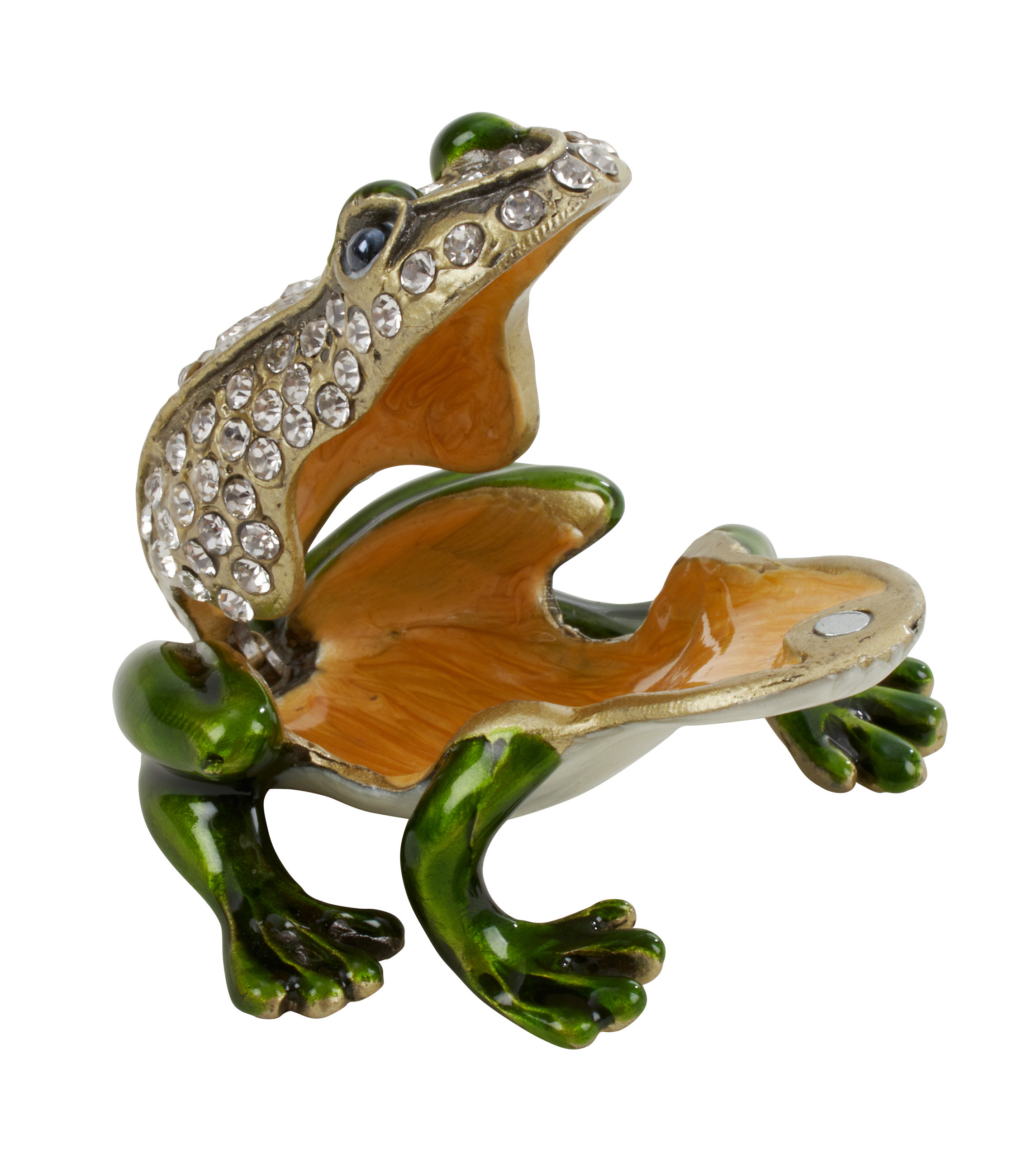 Jeweled Frog Figurine Box - Contemporary - Decorative Objects And ...