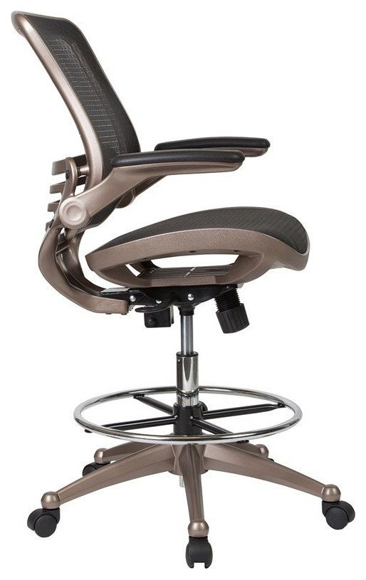 Drafting Chair | Adjustable Height Mid-Back Mesh Drafting Chair with ...