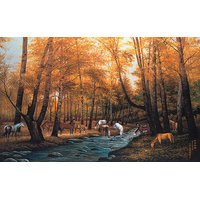 Gathering Horses Mural PR1850 - Contemporary - Wall Decals - by The ...