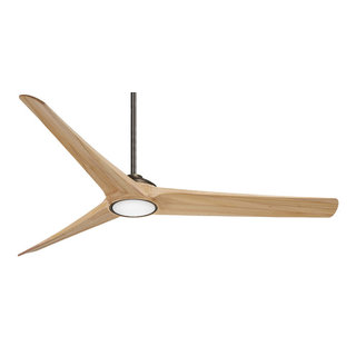Timber 84In LED Ceiling Fan Withll Wood Blades - Modern - Ceiling Fans ...