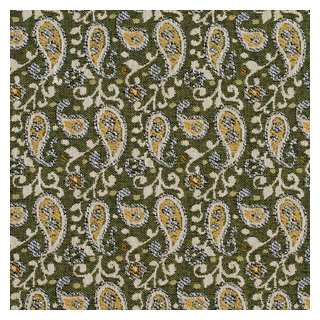 Green Paisley woven Upholstery Fabric by the Yard, By The Yard 54" Wide ...