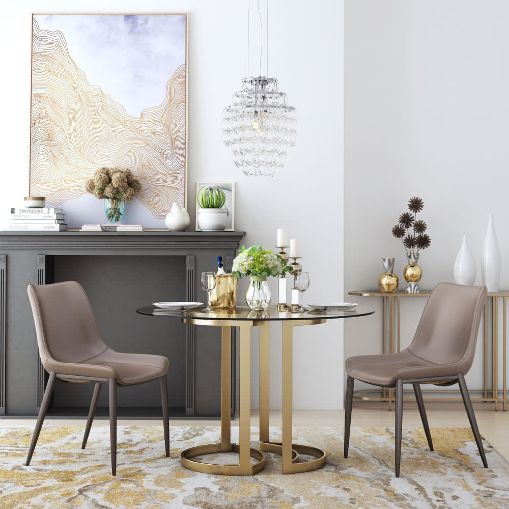 Magnus Dining Chair, Set of 2 Brown/Walnut - Midcentury - Dining Chairs ...