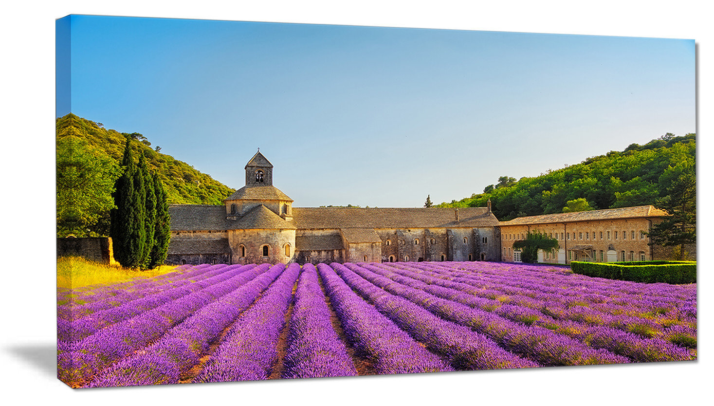 "Abbey of Senanque Lavender Flowers" Landscape Wall Art Print, 40"x20 ...