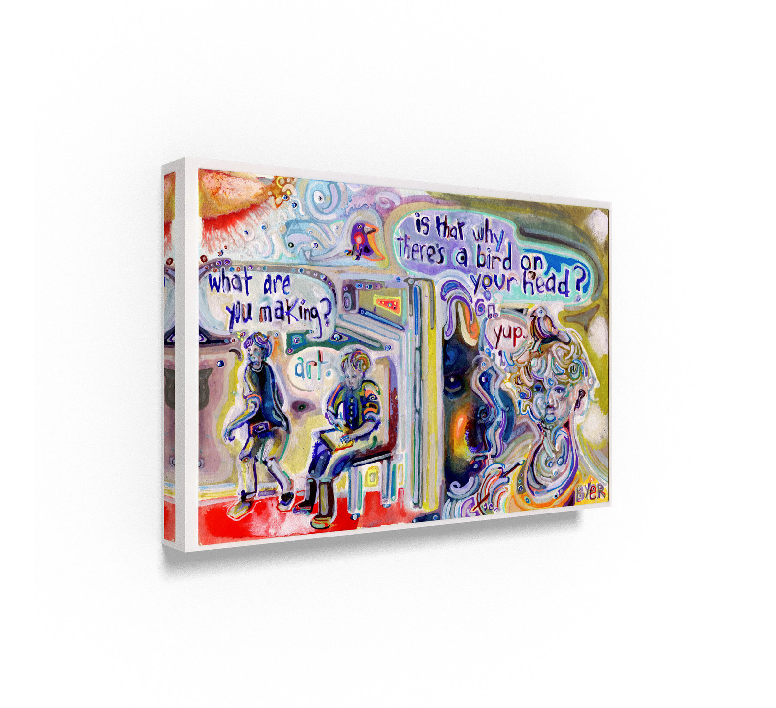 "Made a Art" by Josh Byer, Canvas Art, 12"x19" - Contemporary - Prints ...