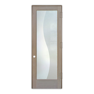 Pantry Door - Divise Stripes - Primed - 28" x 80" - Book/Slab Door, 30 ...