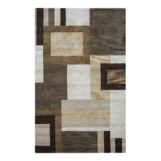 Rizzy Volare Vo1431 Brown Rug, 2'x3', 8' x 10' - Contemporary - Area ...