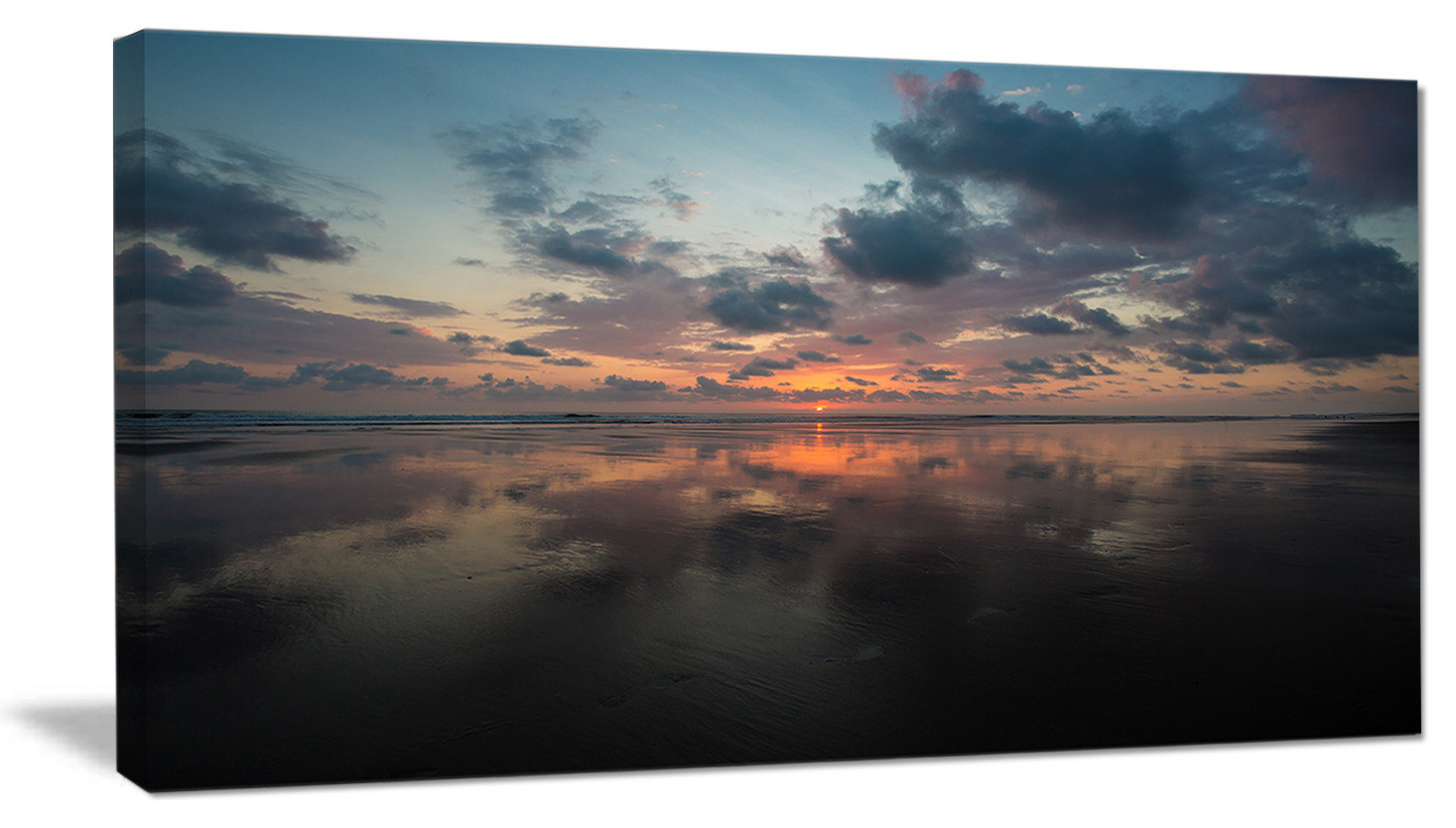 "Matapalo in Costa Rica Beach Sunset" Seascape Canvas, 40"x20" - Beach ...