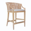 Martha Stewart Playa Handcrafted Rattan Counter Stool 25" H - Tropical ...