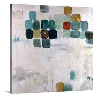 Patio Mosaic Wrapped Canvas Art Print, 30"x30" - Contemporary - Prints ...