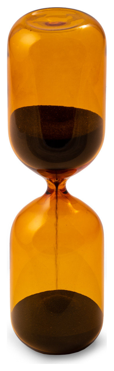 20 Minute Amber Sand Timer, Black Sand - Contemporary - Decorative ...