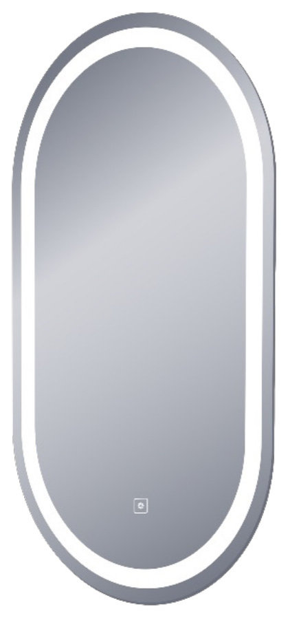 Saratoga Lighted Mirror, Forward-Phase Dimming Technology, LED, Clear ...
