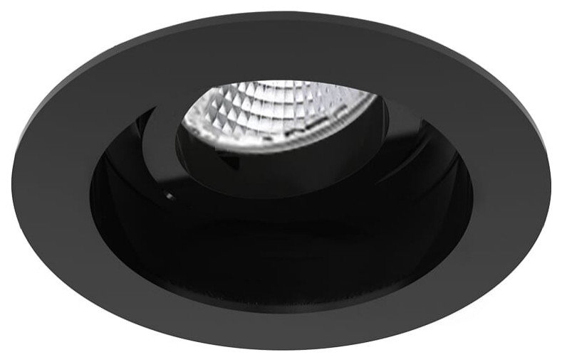 Black One Light Gimbal, 4.125 - Transitional - Recessed Lighting Kits ...