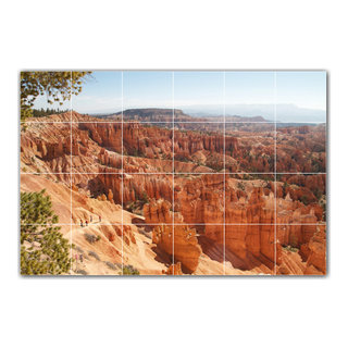 Canyon Ceramic Tile Wall Mural HZ500331, 25.5" Wide x 17" High ...