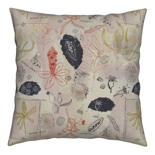 Australia Banksia Gumnut Pods Eucalyptus Throw Pillow - Contemporary ...
