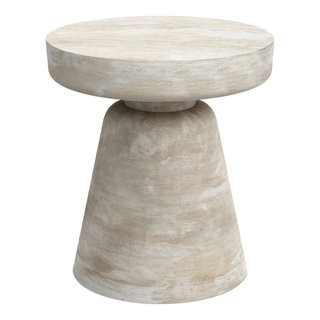 Robbie SOLID MANGO WOOD Accent Table - Farmhouse - Side Tables And End ...