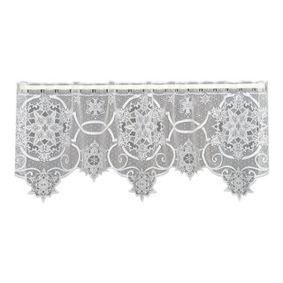 Snowflake 60x20 4-Way, White - Mediterranean - Valances - by Heritage ...