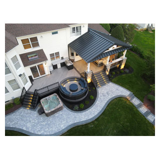 It's all about the details in this backyard remodel, Redbank, NJ ...