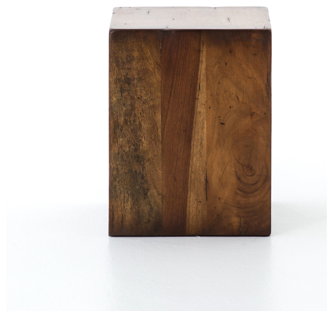 Duncan End Table - Reclaimed Fruitwood - Rustic - Side Tables And End ...