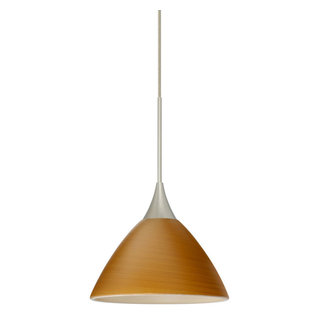 Domi 1 Light Pendant Lighting, Satin Nickel - Modern - Pendant Lighting ...