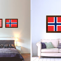 Norway Country Flag Canvas Print, 15"x21", 21"x30" - Traditional ...