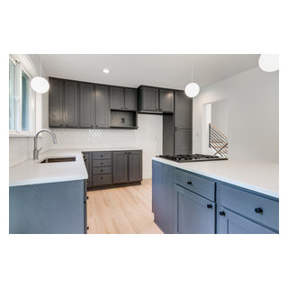 Split Level Whole Home Reno - Midcentury - Kitchen - Richmond - by RIC ...