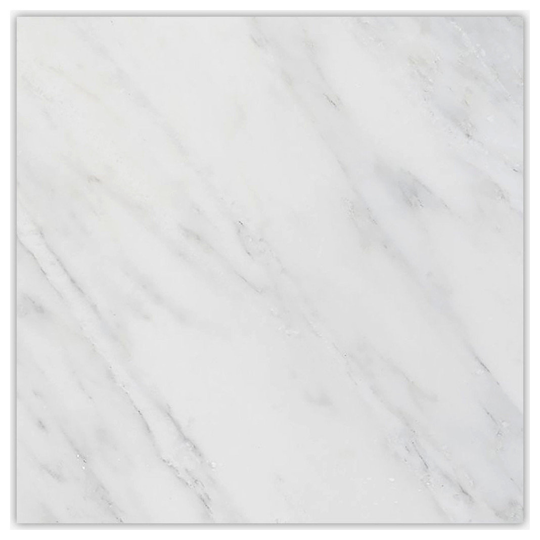 Asian Statuary Premium Honed 18x18 Micro Beveled Marble Tile, 18x18 ...
