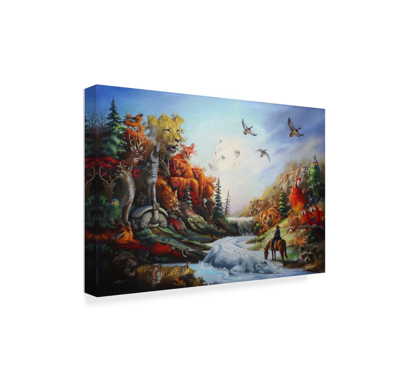 "Welcome Home" by D. Rusty Rust, Canvas Art, 30"x47" - Rustic - Prints ...