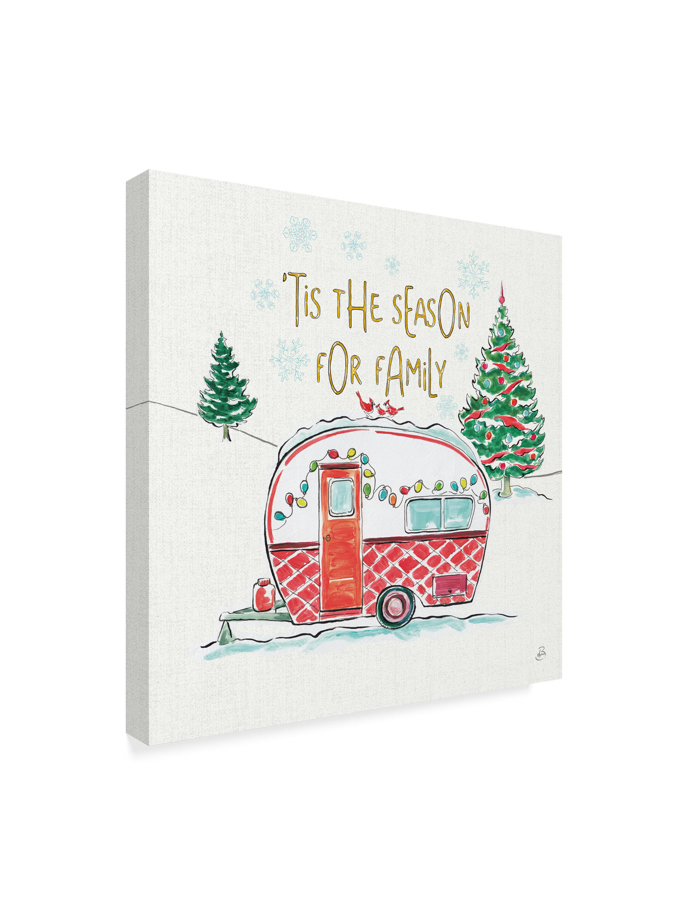 "Christmas in the Country VI" by Daphne Brissonnet, Canvas Art, 24"x24 ...