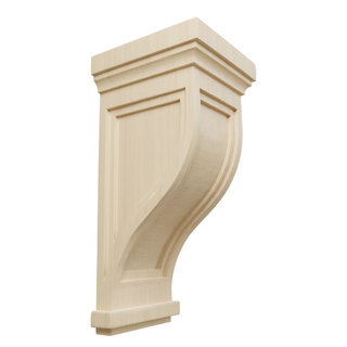 Capistrano Mission Corbel, Rubberwood, 2 1/2"Wx2 3/4"Dx4 1/2"H, 4-Pack ...