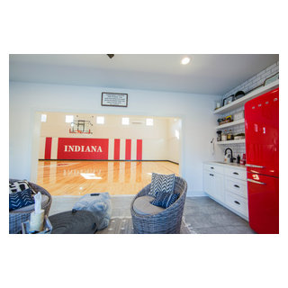 Indoor Basketball Court Addition - Traditional - Home Gym ...