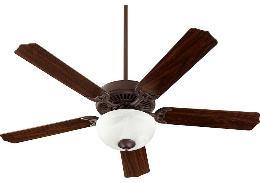 Quorum Capri VIII 2 Ceiling Fan, Toasted Sienna/Faux Alabaster ...