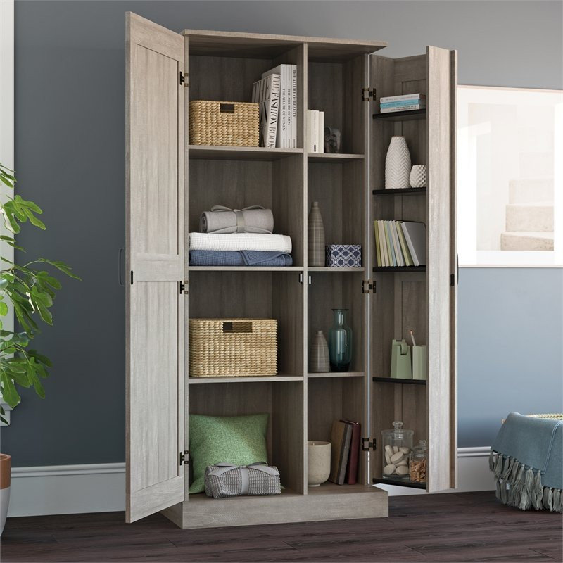 Sauder Engineered Wood Storage Cabinet in Spring Maple Finish ...