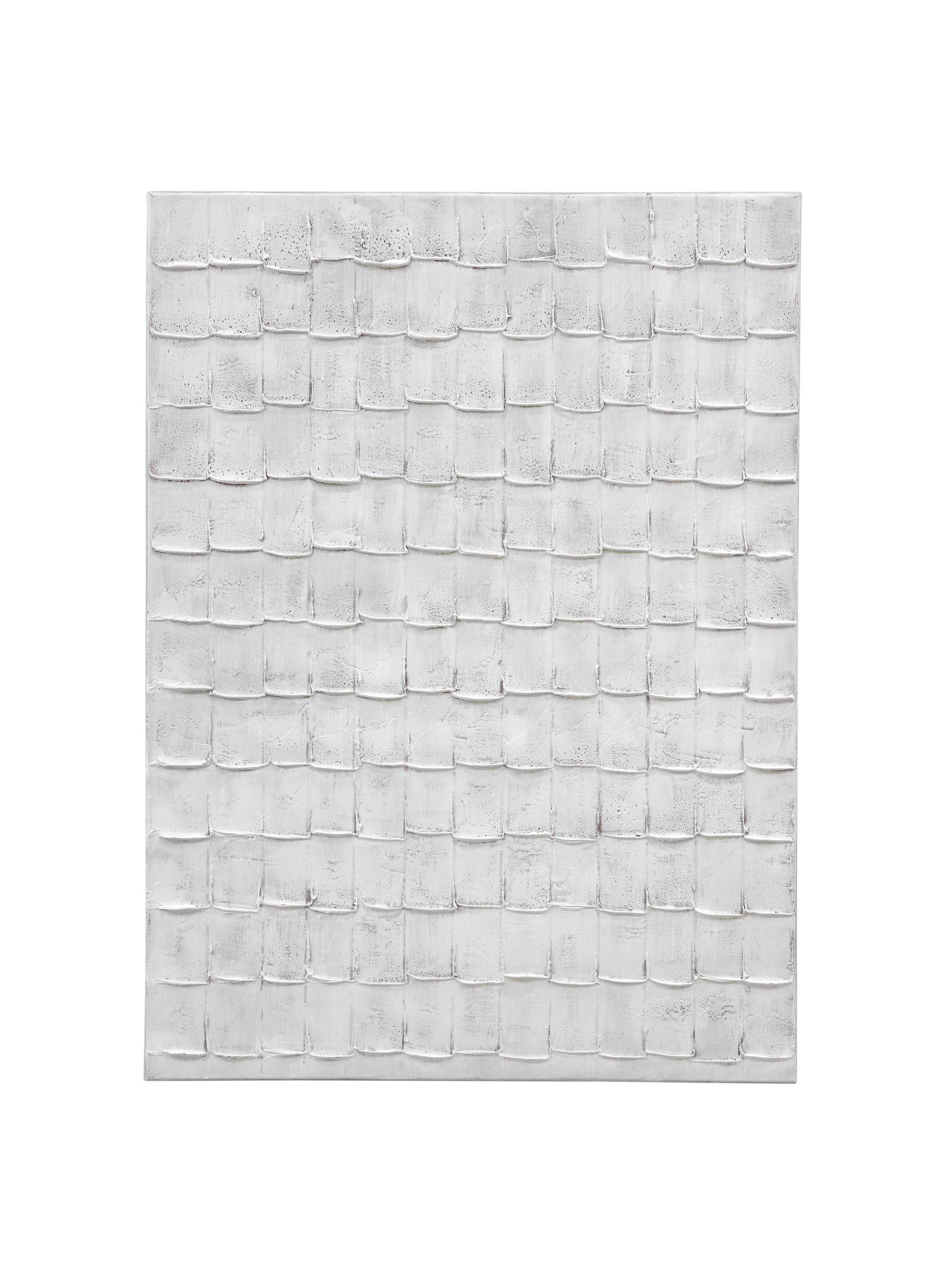 Linear Marks Canvas Art White - Contemporary - Prints And Posters - by ...