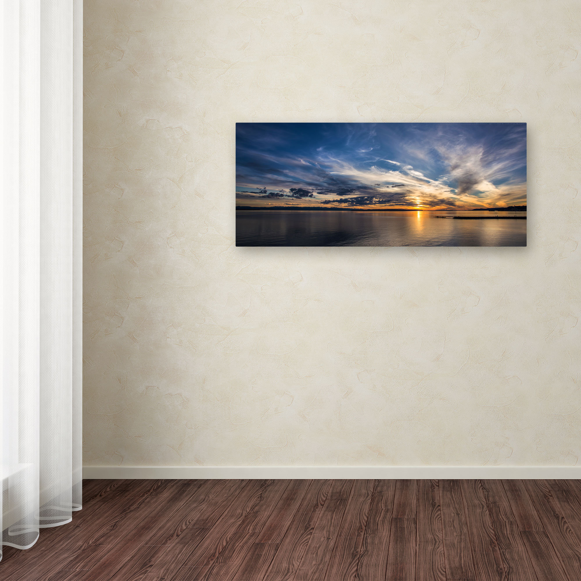 'Amazing Sky' Canvas Art by Pierre Leclerc, 20" x 47" - Transitional - Prints And Posters - by ...