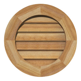 Round Gable Vent, 32"W x 32"H - Transitional - Registers Grilles And ...