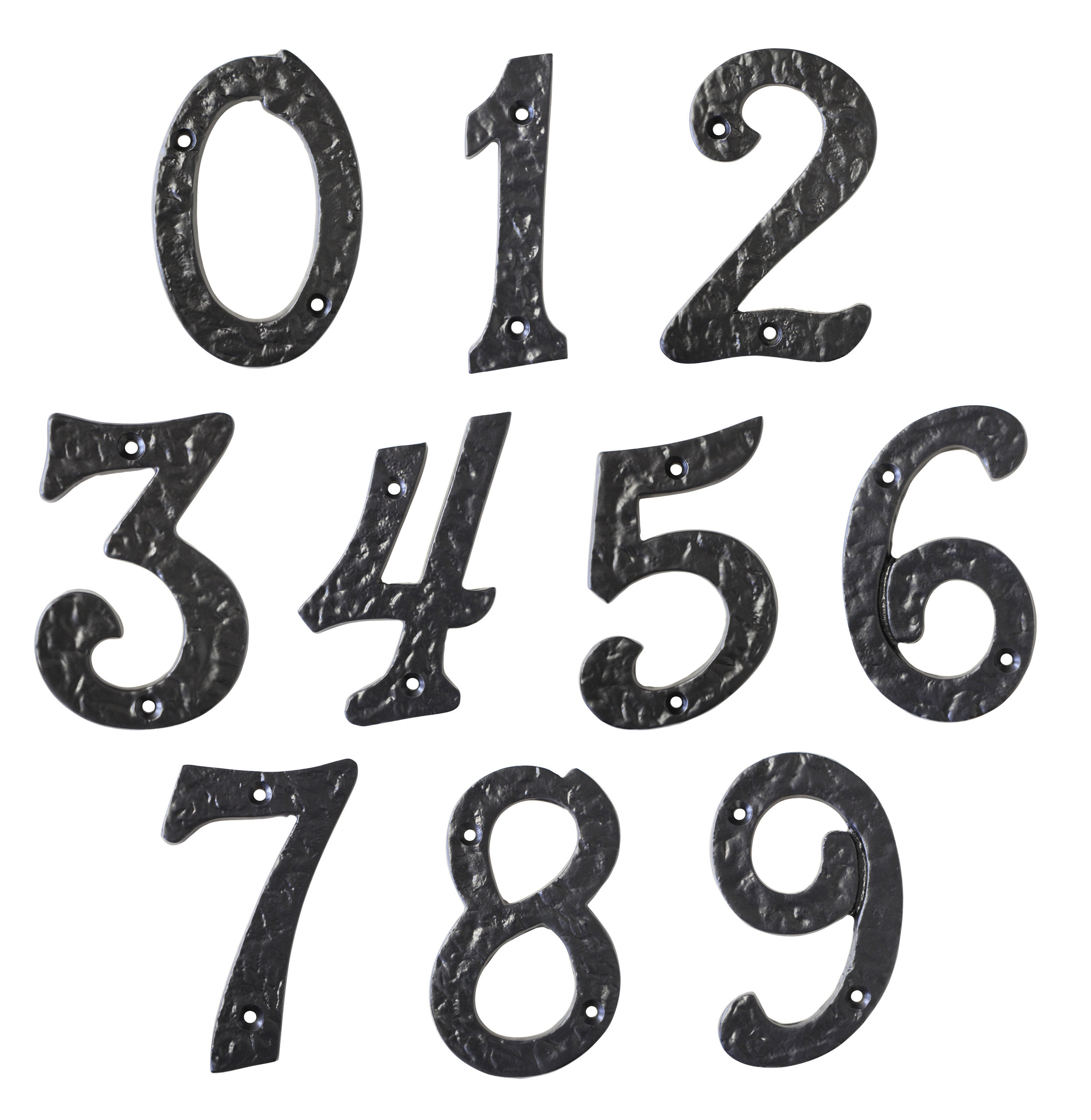 RCH Hardware Iron Vintage Farmhouse House Number, 4-Inch, Various ...