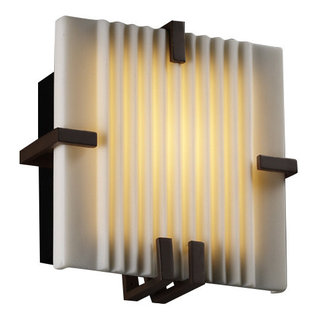 Porcelina Clips Square Wall Sconce (ADA) - Transitional - Wall Sconces ...