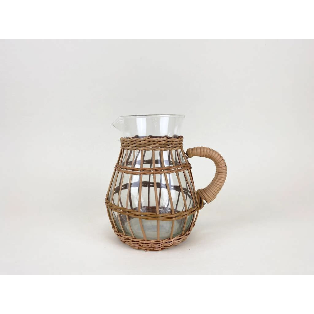 Seagrass Rattan Cage Tall Pitcher - Tropical - Pitchers - by Sportique ...