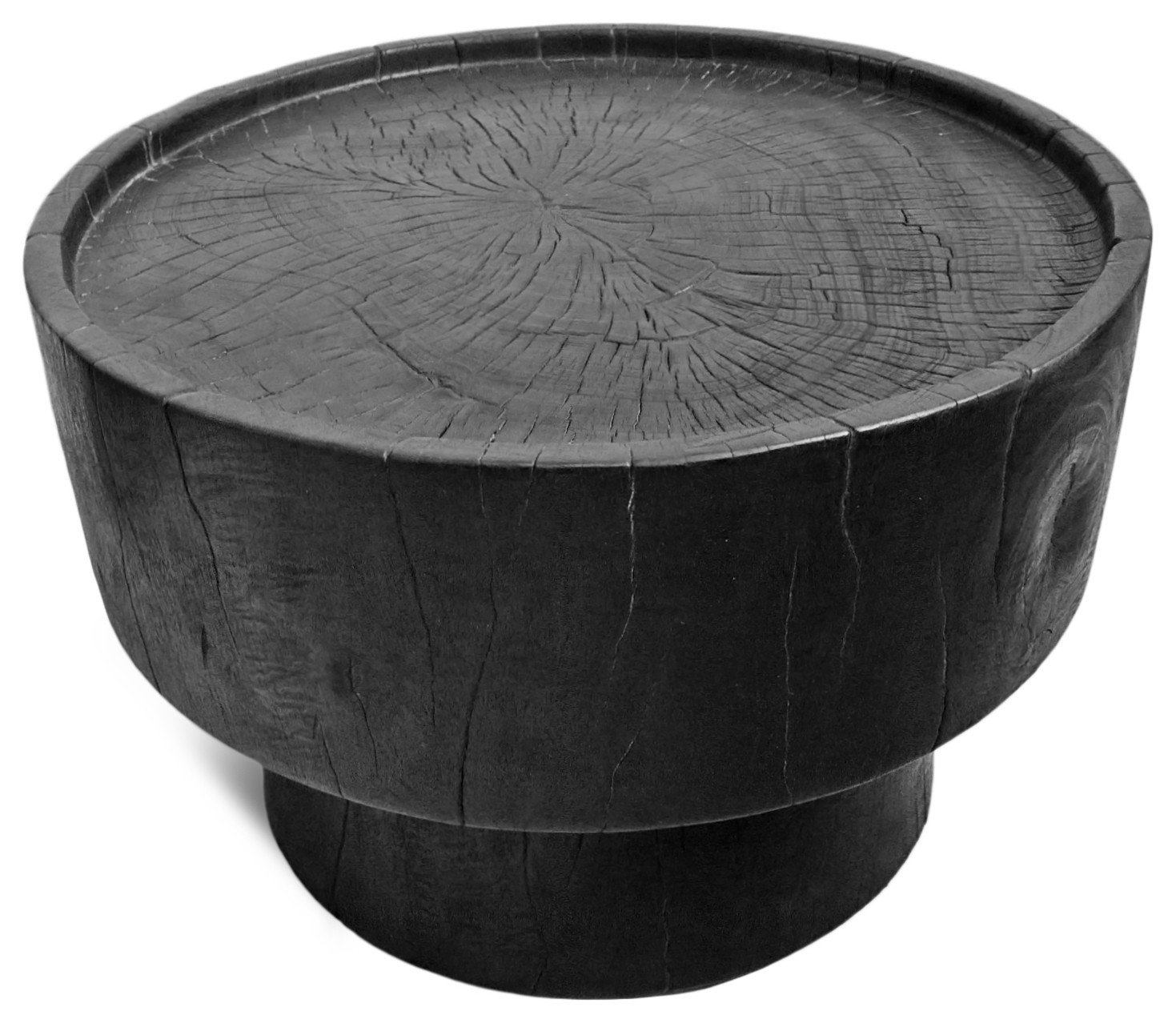Black Suar Wood Kona Table - Rustic - Side Tables And End Tables - by ...