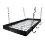 Hanging Rectangle Pot Rack With Center Bar - Traditional - Pot Racks ...