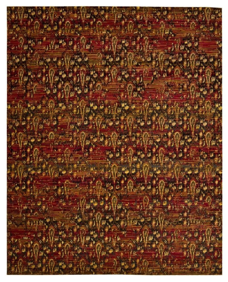 Nourison Rhapsody Flame Area Rug 5'6"x8', 8'6"x11'6" - Mediterranean ...