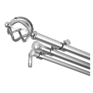 Walter 13/16" Triple Curtain Rod, 120-170" - Traditional - Curtain Rods ...