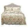 Prairie Bloom Reversible 100%Cotton Quilt Set, King Set - Traditional ...