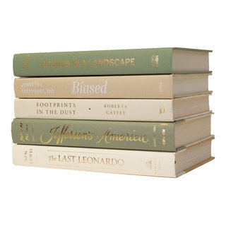 Modern Savannah Book Stack, 5-Piece Set - Traditional - Books - by ...