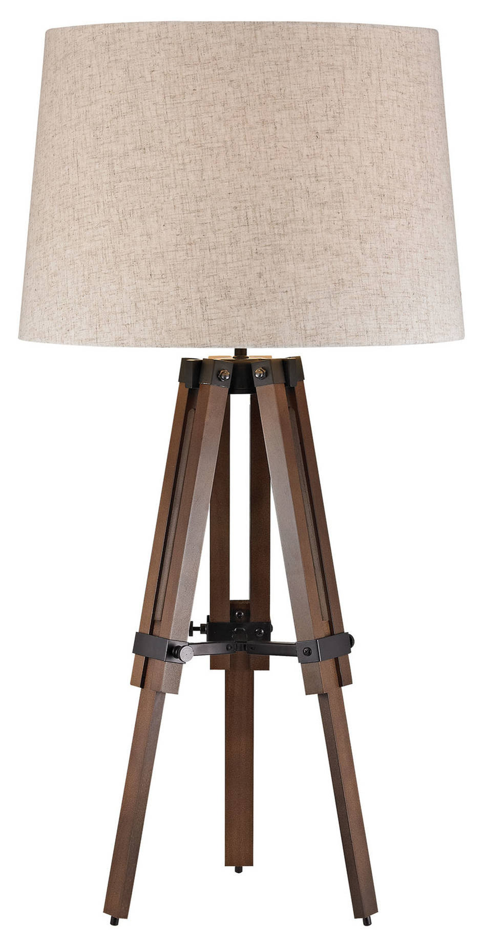 Dimond Lighting Matte Grey Lamp With Patterned Shade - Mediterranean ...