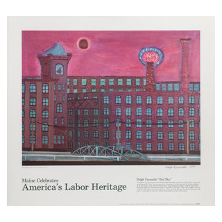 Red Sky Poster for America's Labor Heritage, Ralph Fasanella, 20x28 ...
