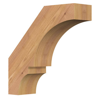4"Wx6"Dx6"H Balboa Rough Sawn Brace, Douglas Fir, 12"Dx12"H Rustic Wood ...