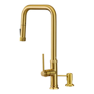 Elegant Kitchen Faucet, U-Shaped Spot & Matching Soap Dispenser ...